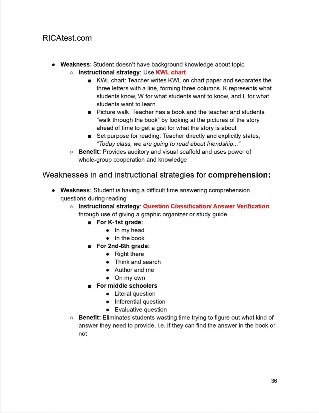 Rica Test Study Guide – RICA Test